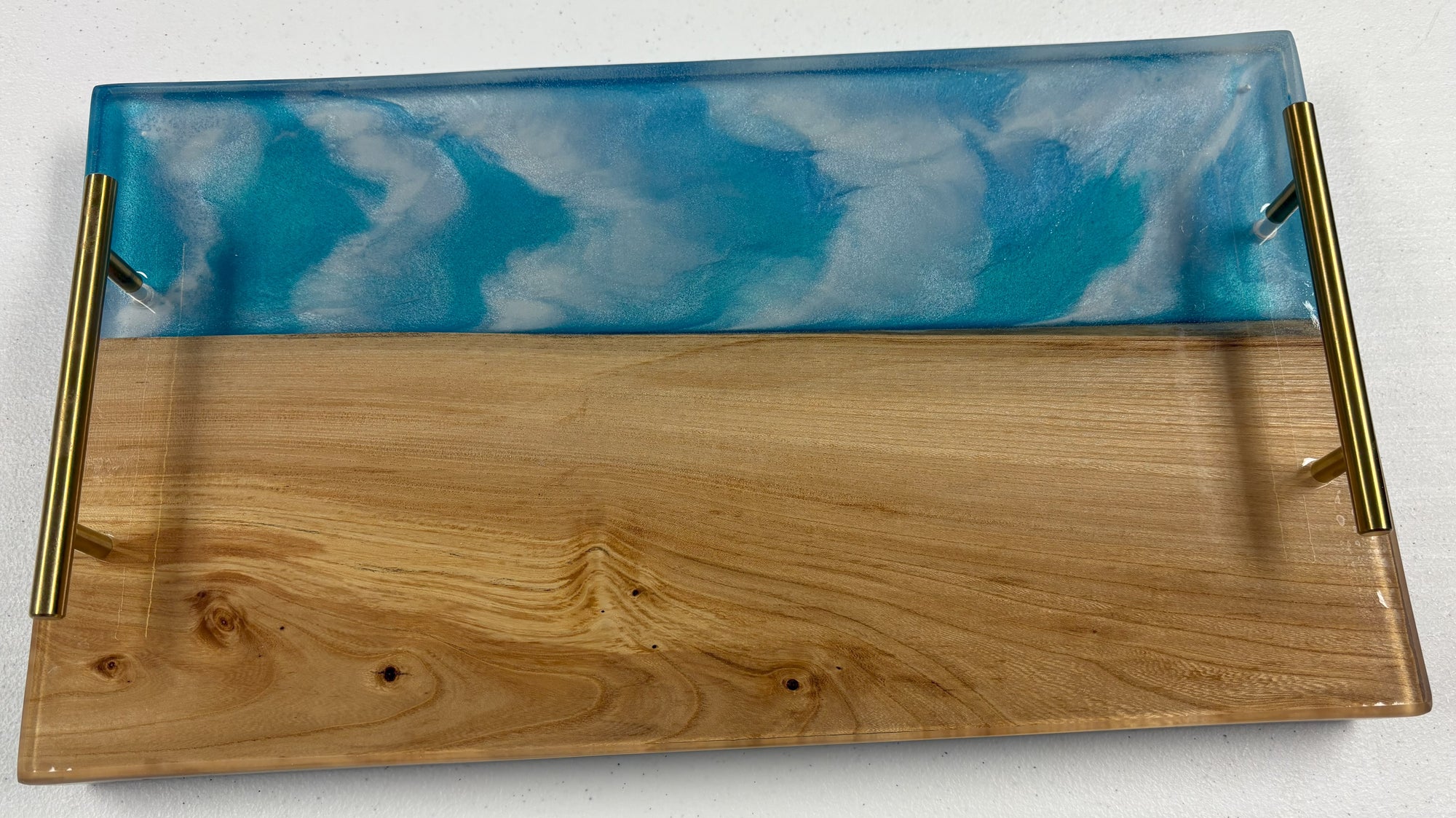 Charcuterie River Board With Island – TB Wood Creations